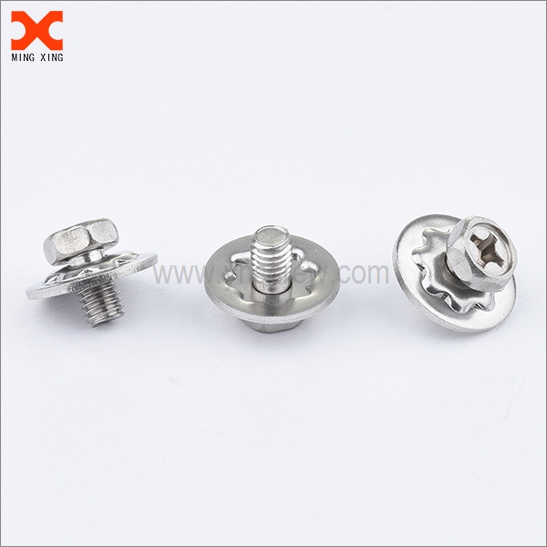 China Square conical washer phillips hex head sems fasteners screw ...