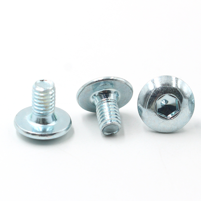 China Hex Socket Truss Head Blue Zinc Plated Machine Screw Manufacturer ...