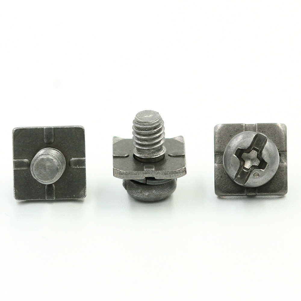 China custom stainless steel screw terminal with square washer ...