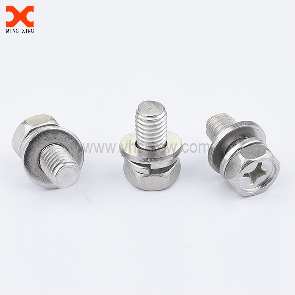 China Phillips drive sems indented hex washer head screws manufacturer ...